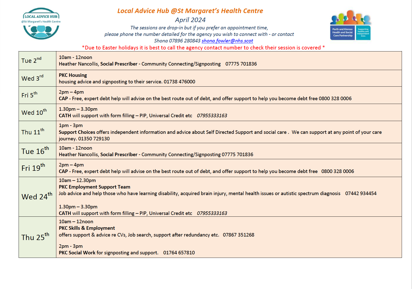 Community Info – Auchterarder & Aberuthven